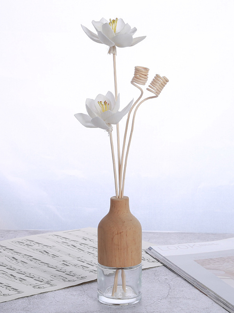 3pcs Flower Rattan Reeds Fragrance Diffuser Non-fire Replacement Refill ...