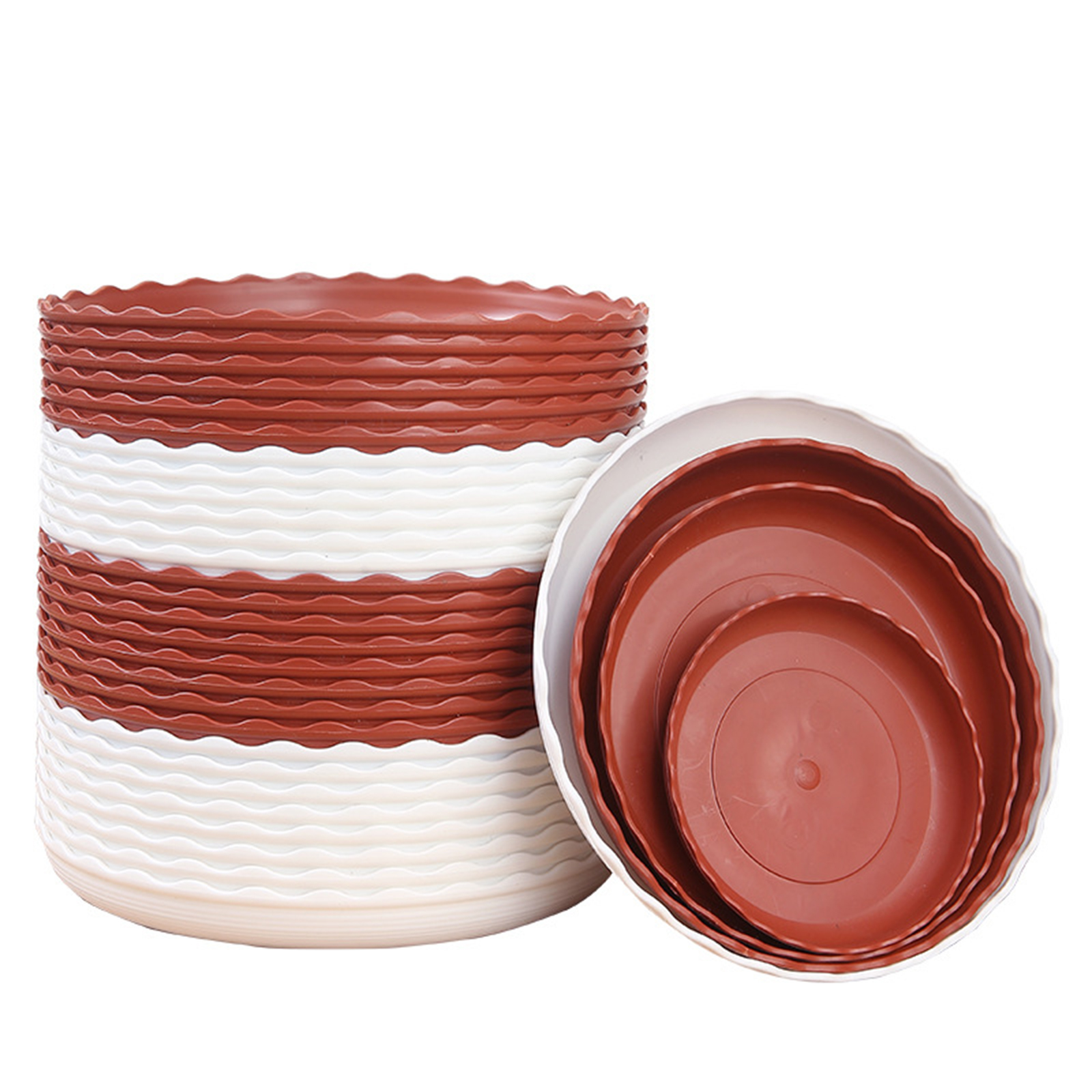 Garhelper 4/6/7/8/10 Inch Round Drip Flower Pot Water Tray 1Pcs Durable ...